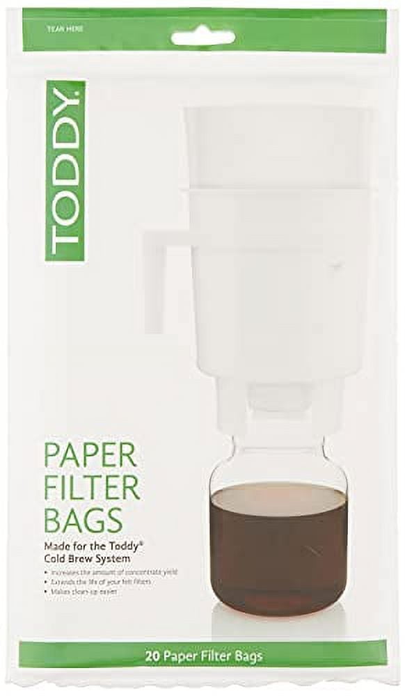 Toddy - THMPF20 Toddy Paper Filter Bags, Home Model Filters, Natural ...