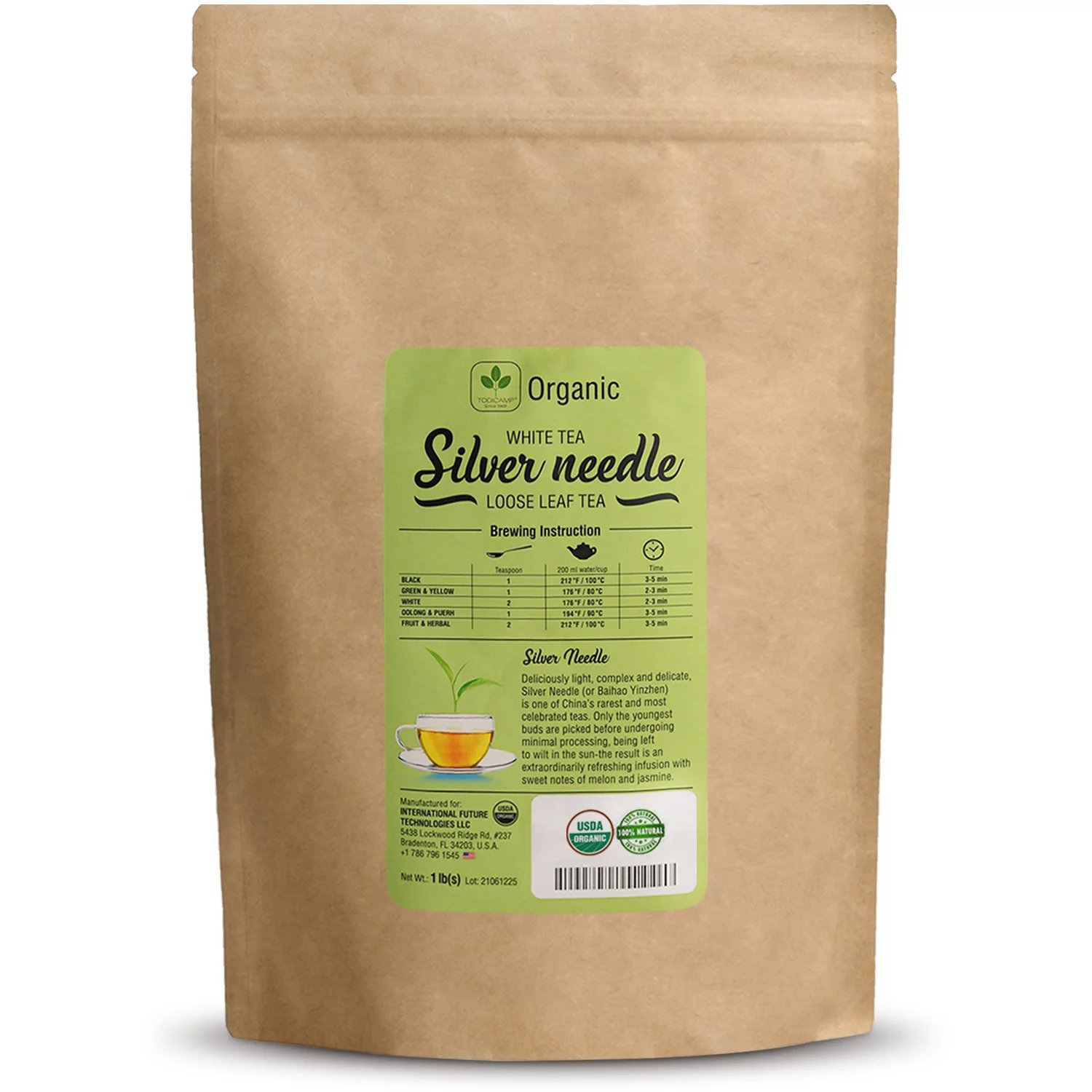 Silver Needle White Tea - 100 Procent Pure Buds - Baihao Yinzhen ...