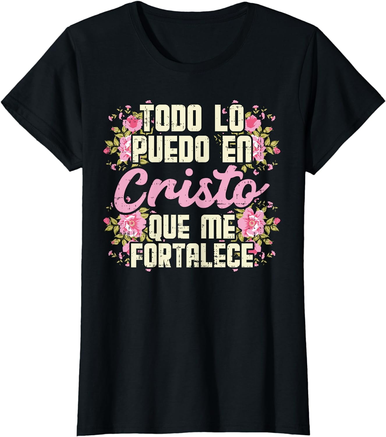 Todo Lo Puedo En Cristo God Jesus Spanish Christian Gift T-Shirt ...