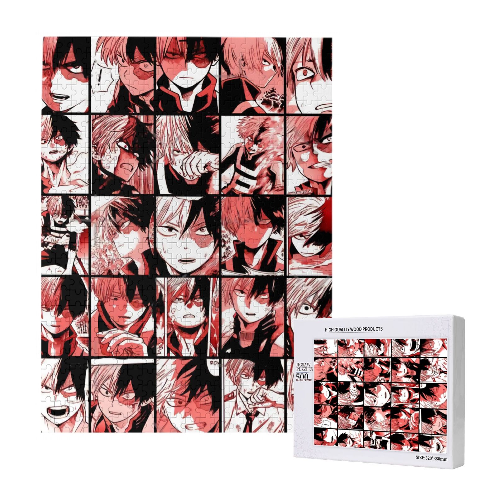 Todoroki Shoto Collage 500 Pieces Of Wooden Fun Puzzle Art As Gifts For ...