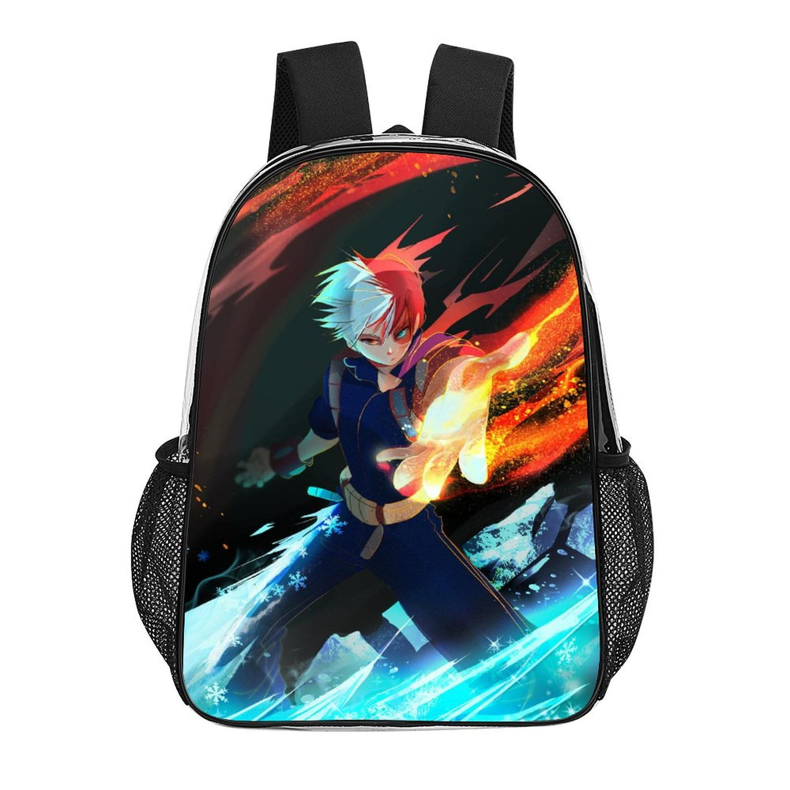 Todoroki Shoto My Hero Academia Clear Backpack Transparent Bag 17 Inch ...