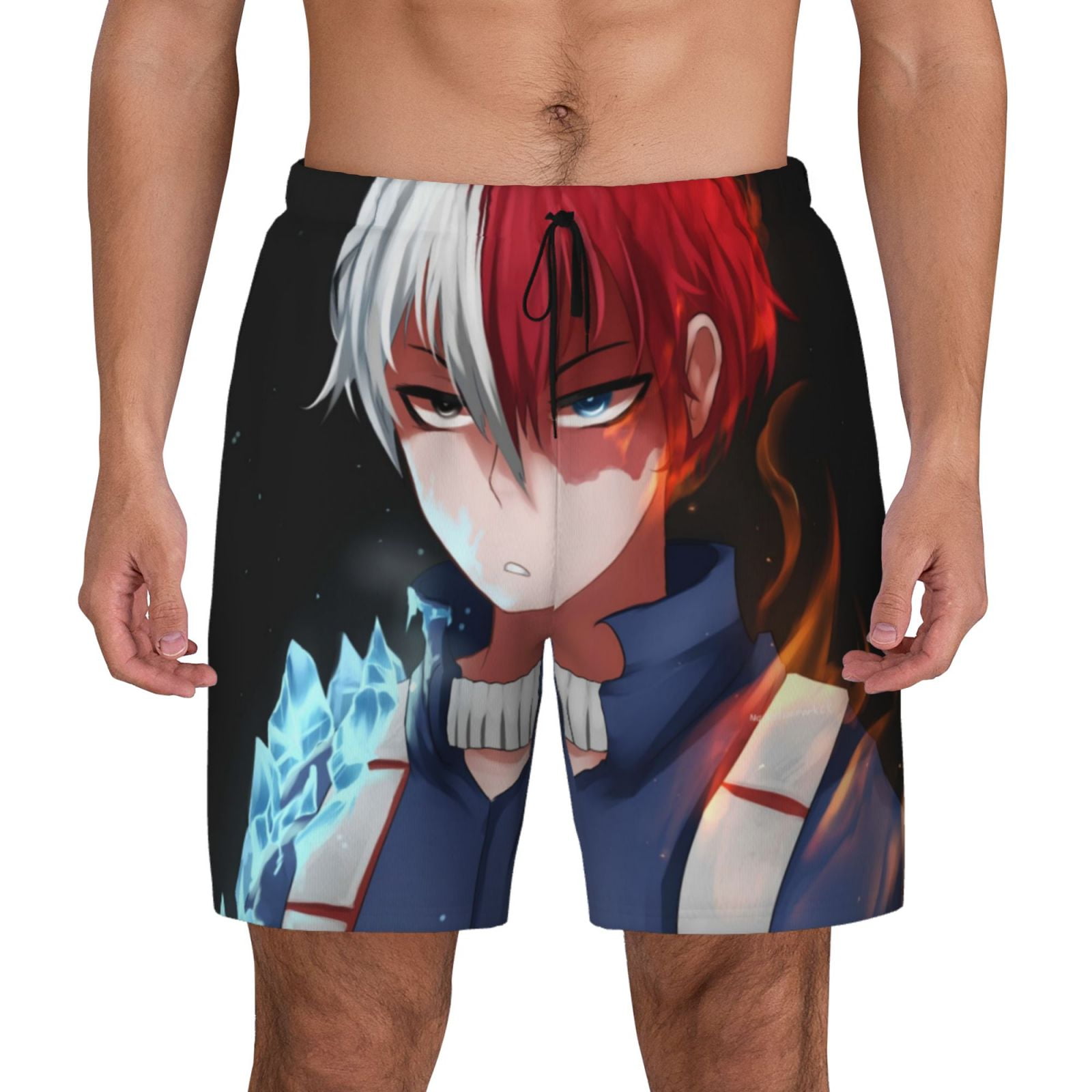 Todoroki Shoto My Hero Academia Men's Board Shorts Swim Trunks Quick ...