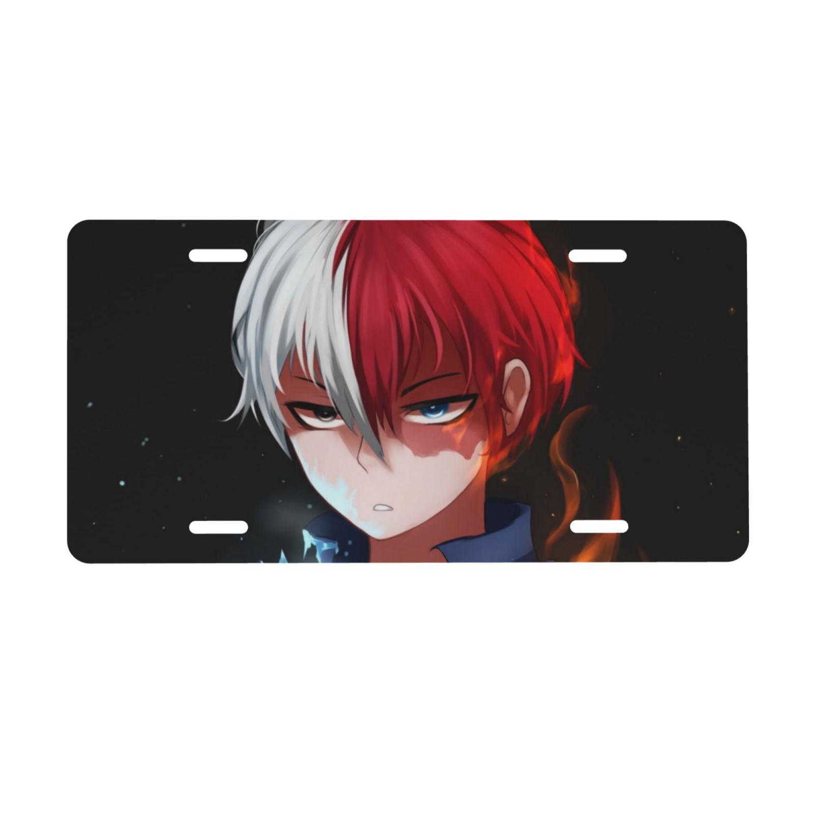 Todoroki Shoto My Hero Academia License Plate Cover Aluminum Novelty ...
