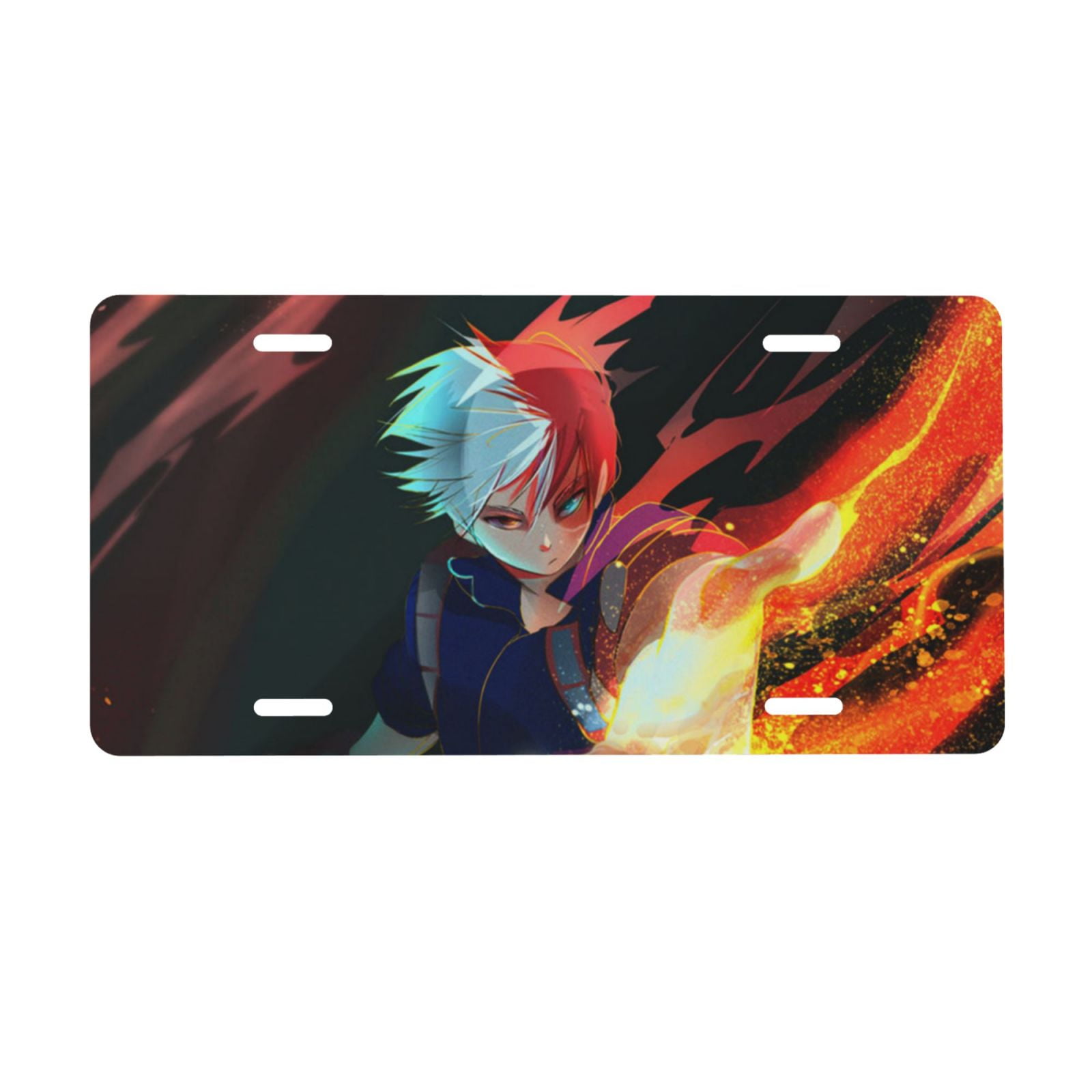 Todoroki Shoto My Hero Academia License Plate Cover Aluminum Novelty ...