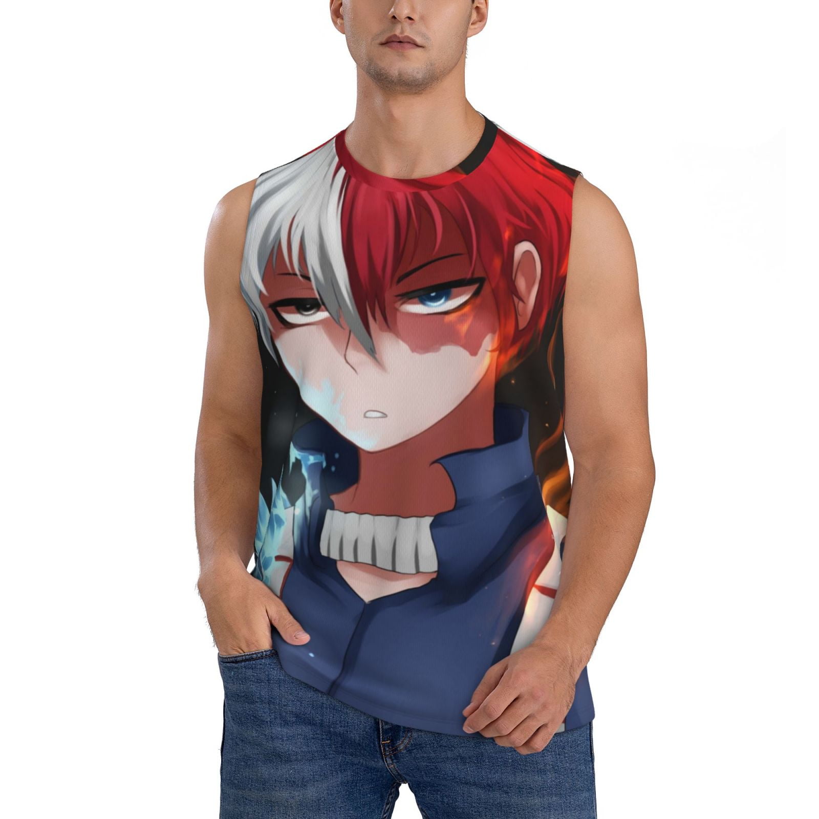 Todoroki Shoto My Hero Academia Men's Tank Top Lightweight Summer ...