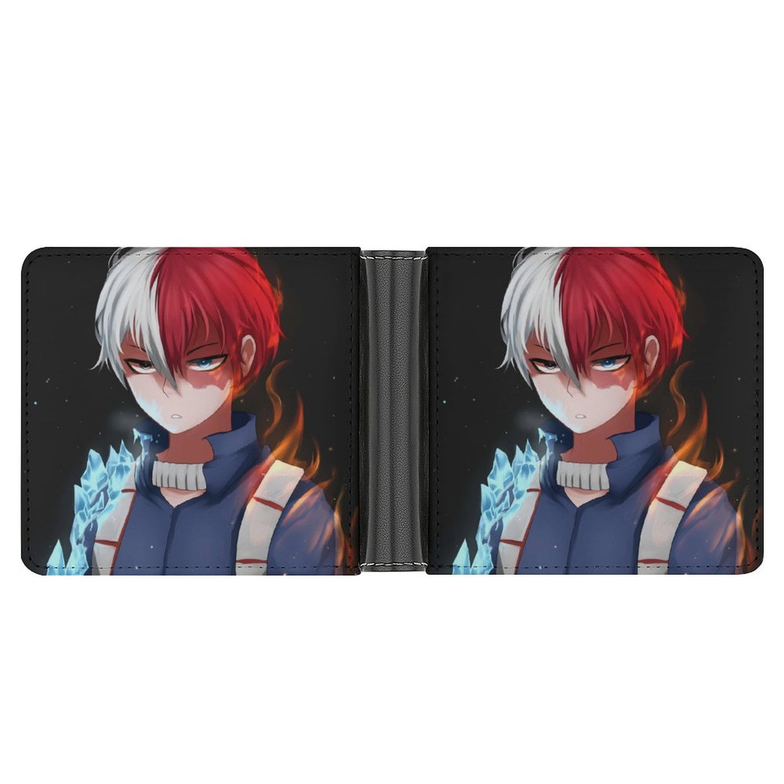 Todoroki Shoto My Hero Academia PU Leather Bifold Wallet Money ...