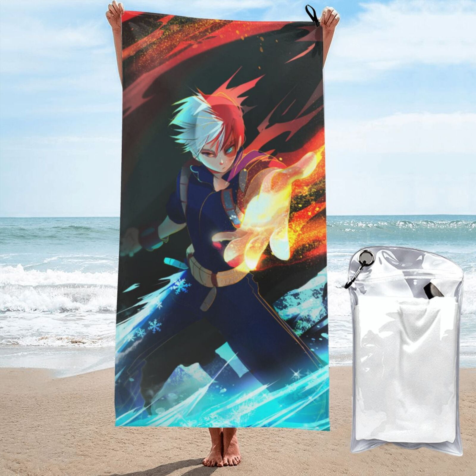Todoroki Shoto My Hero Academia Quick Dry Bath Towel Lightweight Soft ...