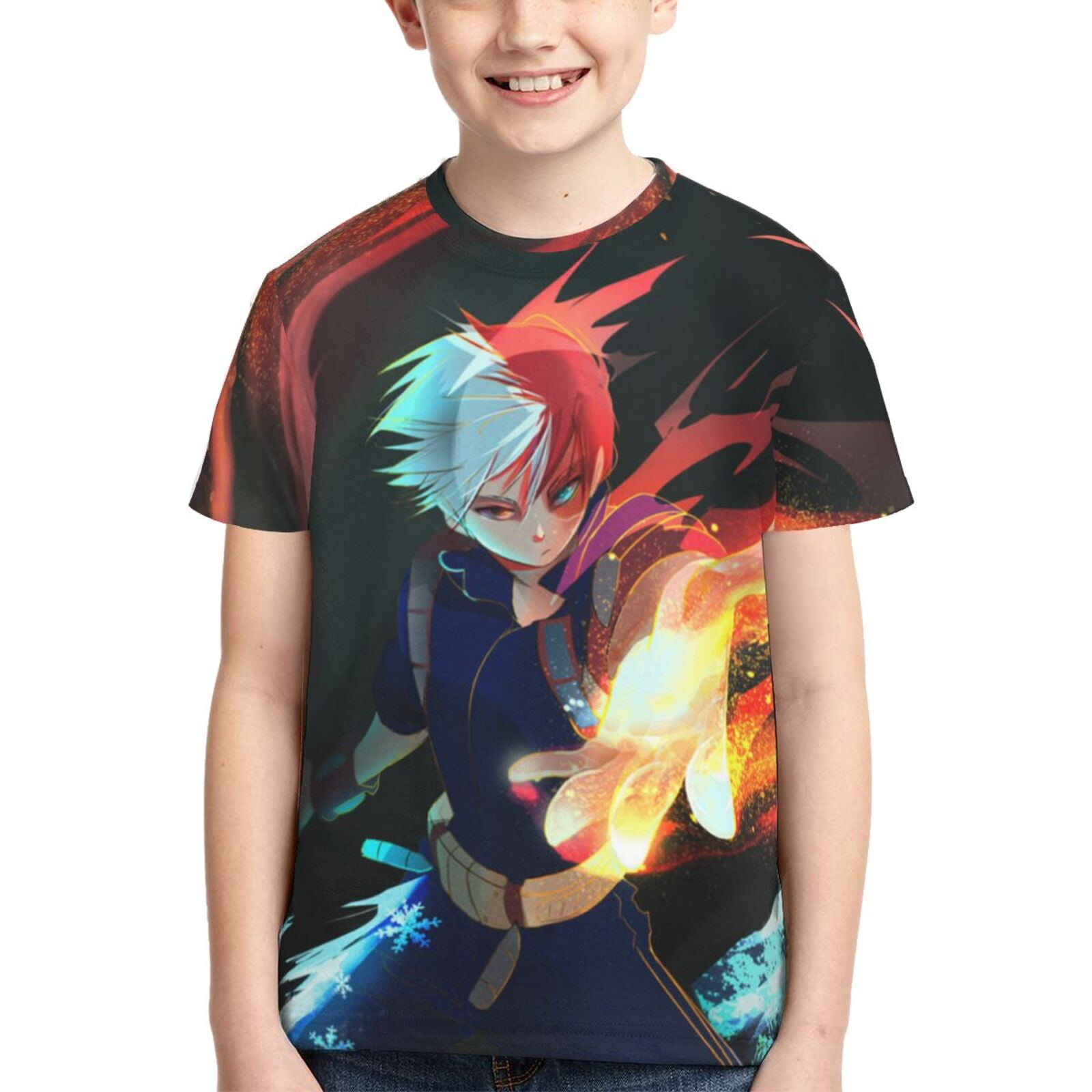 Todoroki Shoto My Hero Academia Youth Unisex T Shirt Crewneck Short