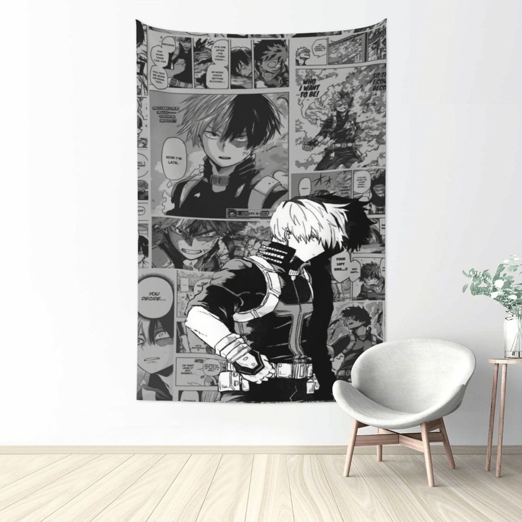 Todoroki Shoto Tapestry Wall Hanging College Dorm Backdrop Aesthetic ...