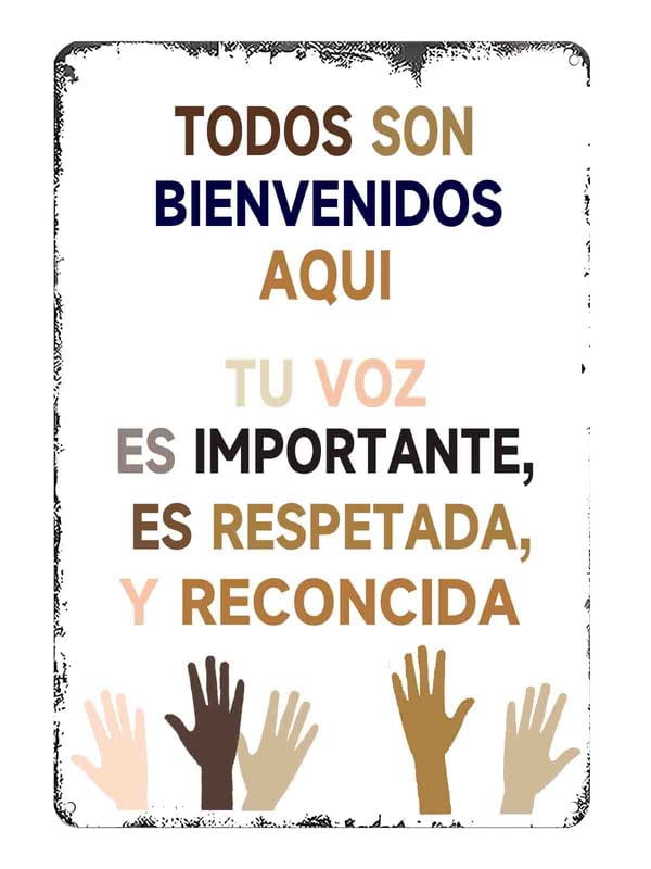Todos Son - Bienvenidos Aqui Igualdad Children Hands All are Welcome ...