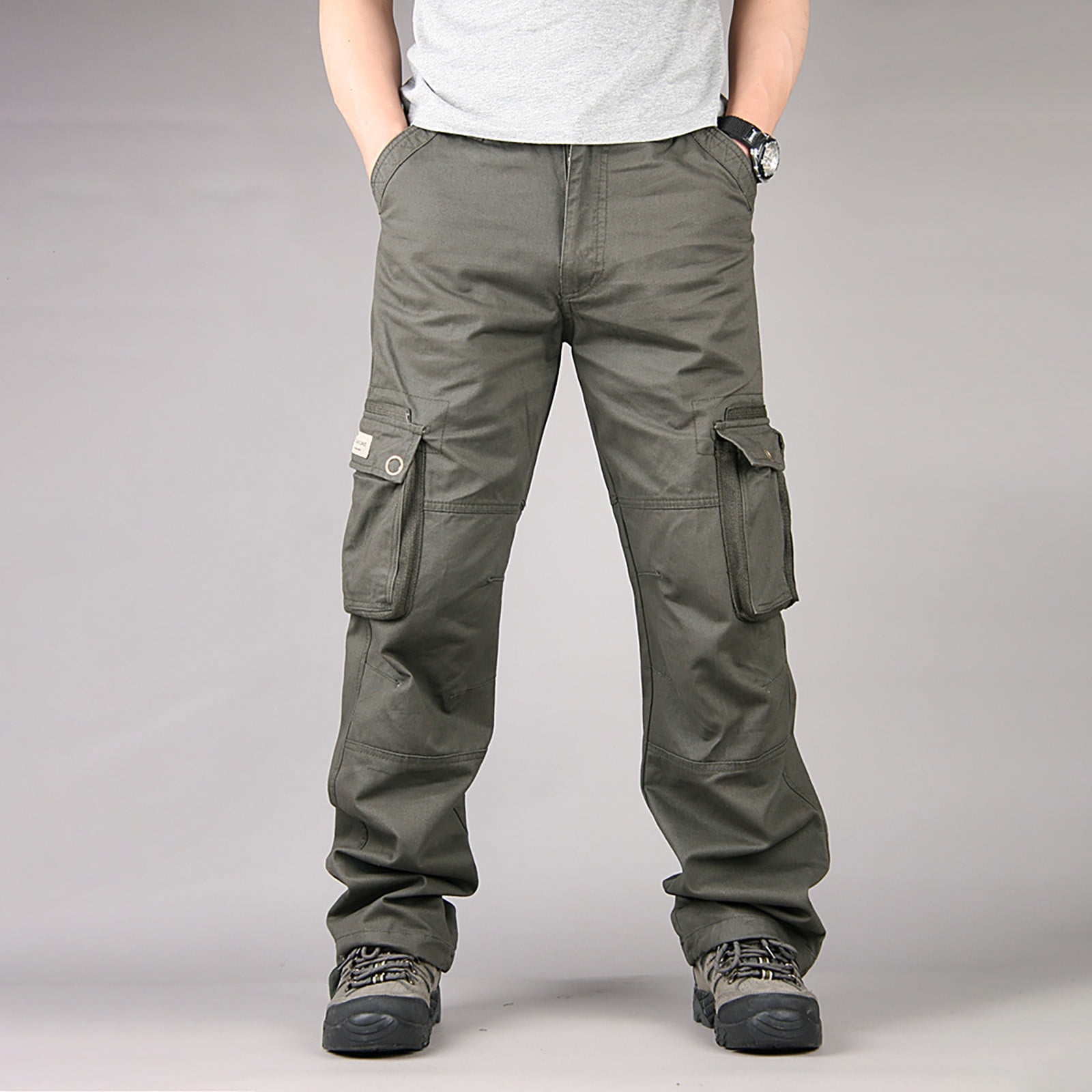 Todqot Men's Cargo Pants- Abrasion Resistant Stretch Multiple Pockets ...