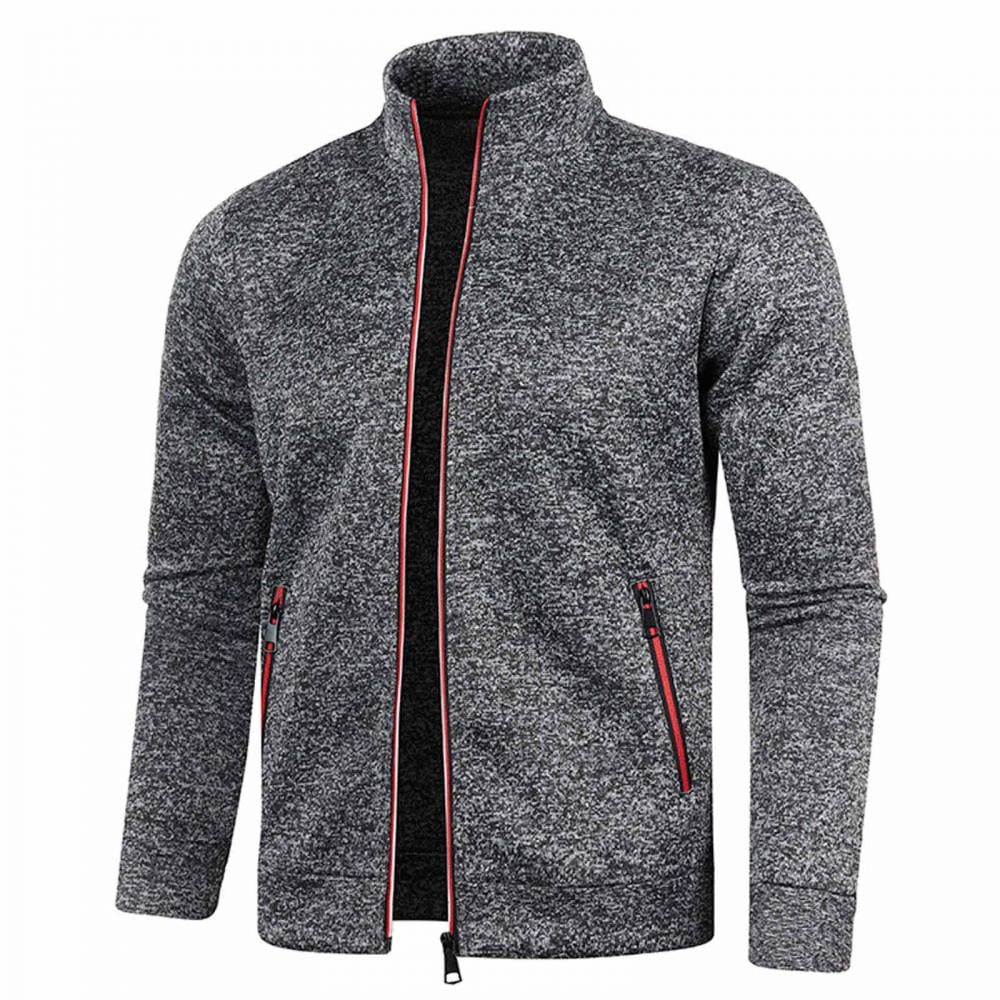 Todqot Men's Sweater Coat- Casual Outwear Fleece Zipper Hoodless ...