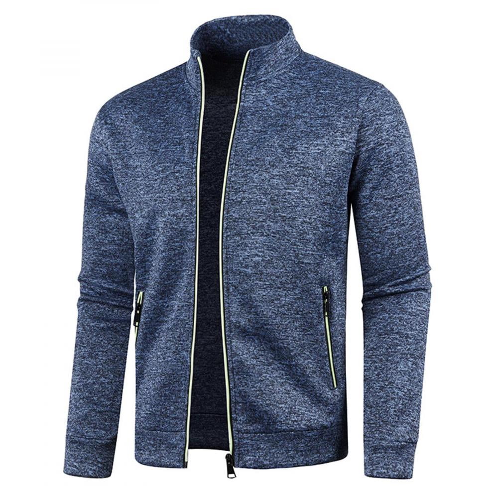 Todqot Men's Sweater Coat- Zipper Outwear Hoodless Lightweight Fleece ...