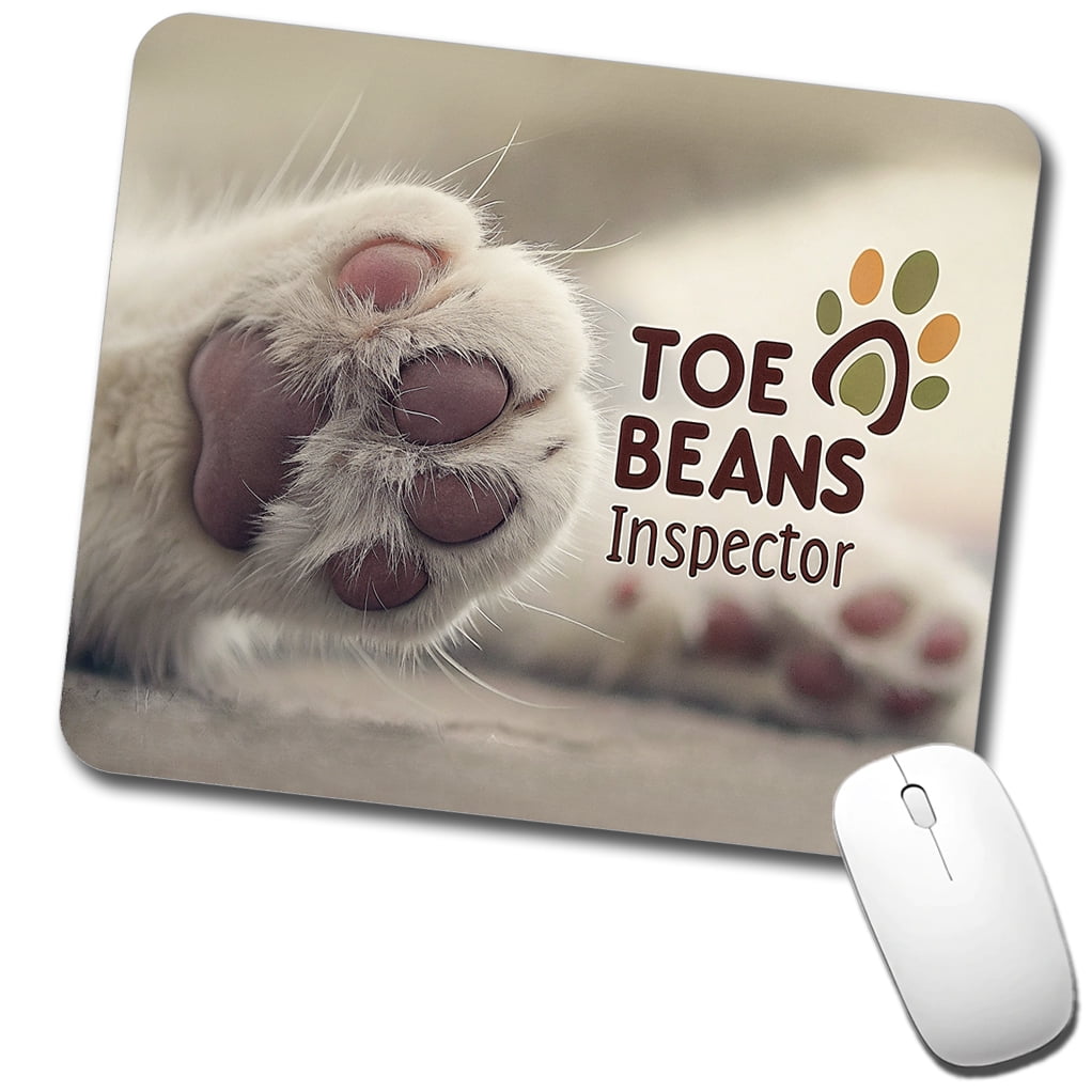 Toe Beans Inspector Cat Paw Funny Mouse Pad Low Profile Gaming Mat ...