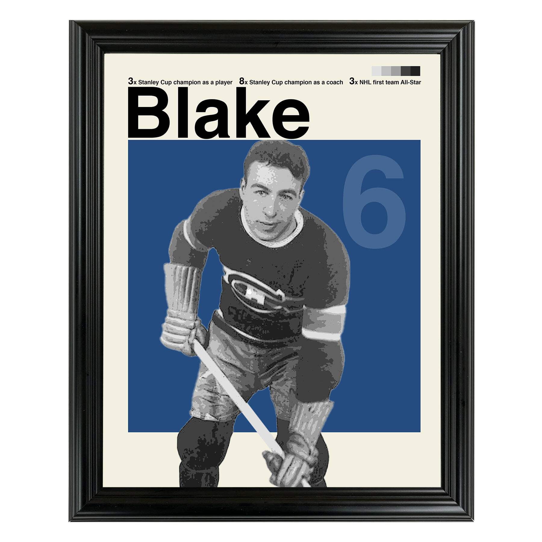 Toe Blake Framed Sports Art Photo by Thomas Maxwell - Walmart.com