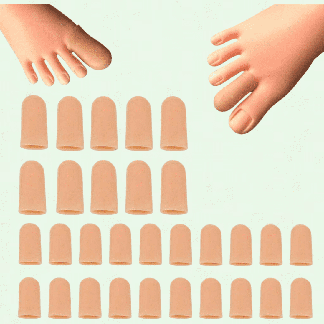 Toe Caps, Toe Protector Toe Covers, Prevent Rubbing, Ingrown Toenails ...