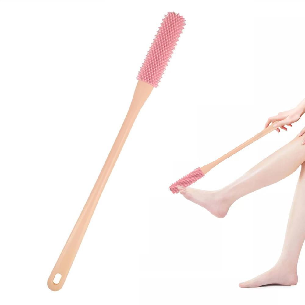 Toe Cleaning Brush 40CM Foot Scrubber in Shower with Long Handle Sile ...