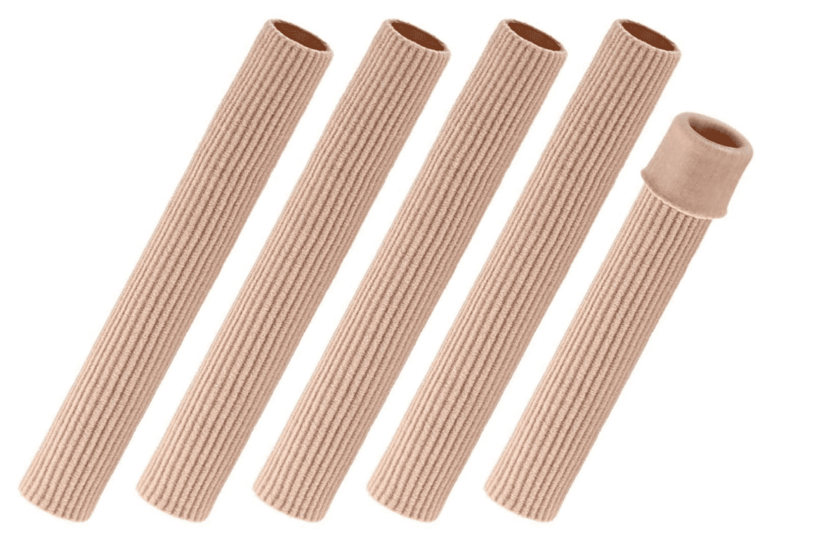 Toe Cushion Tube,5 Pack Open Toe Tubes Cuttable Toe Tubes Soft Gel Toe ...