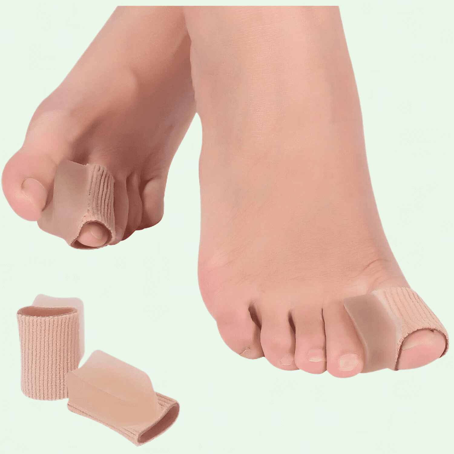 Toe Cushions for Pain Relief - 4Pcs Toe Guards with Toe Sleeves Bandage ...