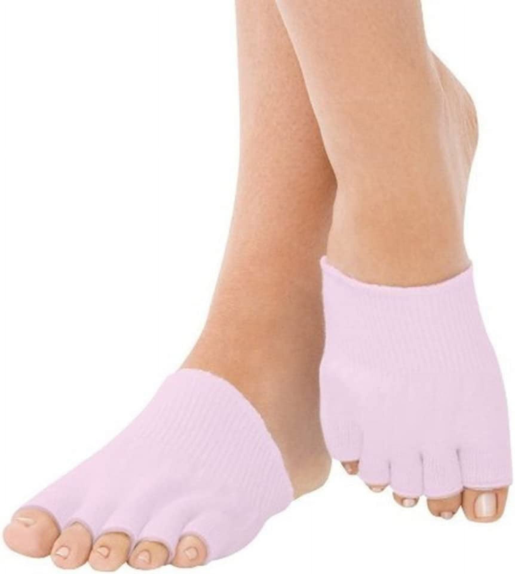 Toe Gel Lined Compression Socks Toes Separating Therapeutic Moisturizes ...
