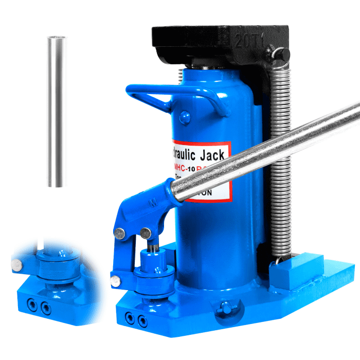 Toe Jack Lift,Hydraulic Toe Jack,10T Toe/20T Top,12.9-18.8 Inch Lift ...