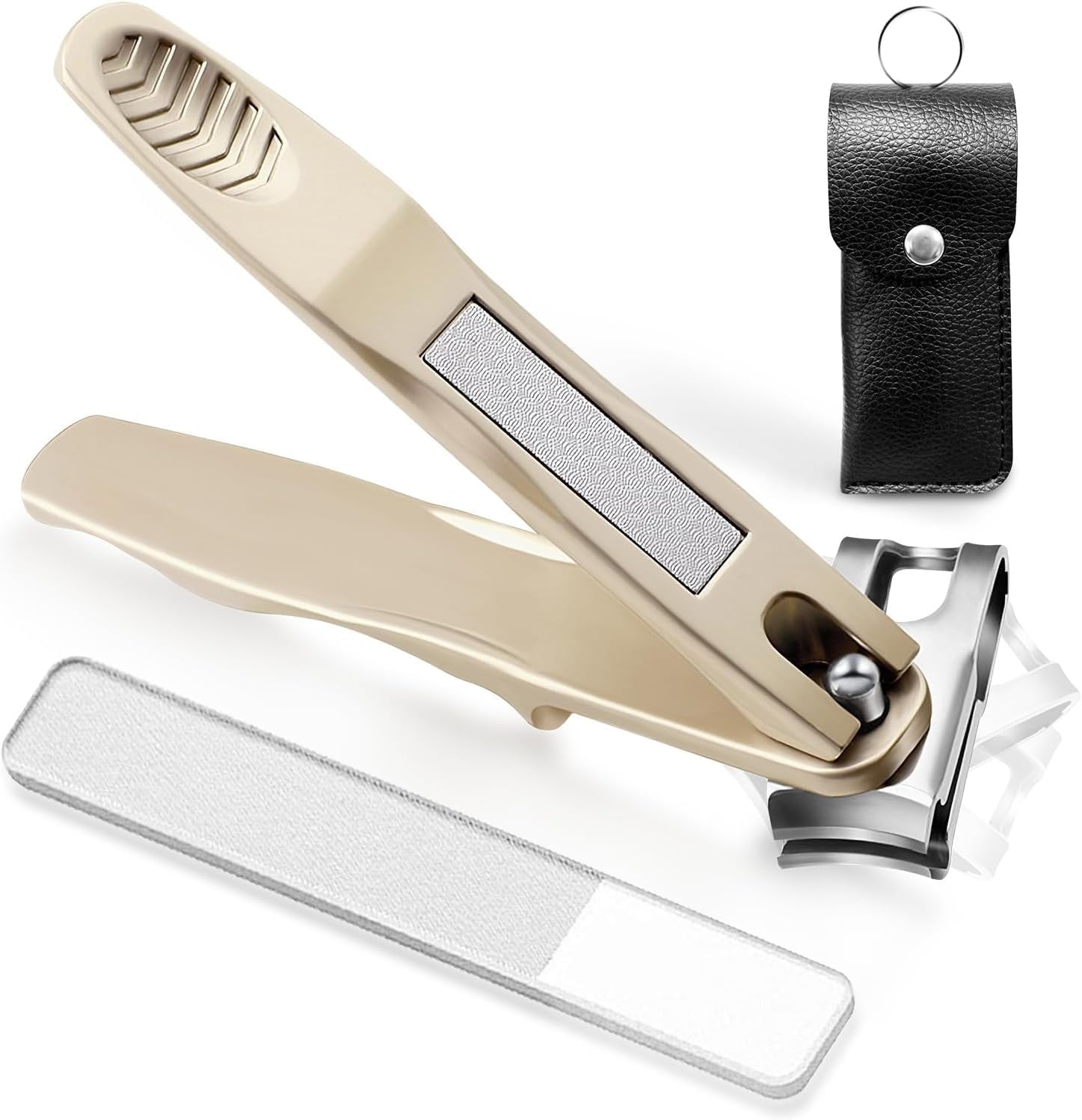 Toe Nail Clippers for Seniors, 360° Rotating Long Handle Fingernail ...