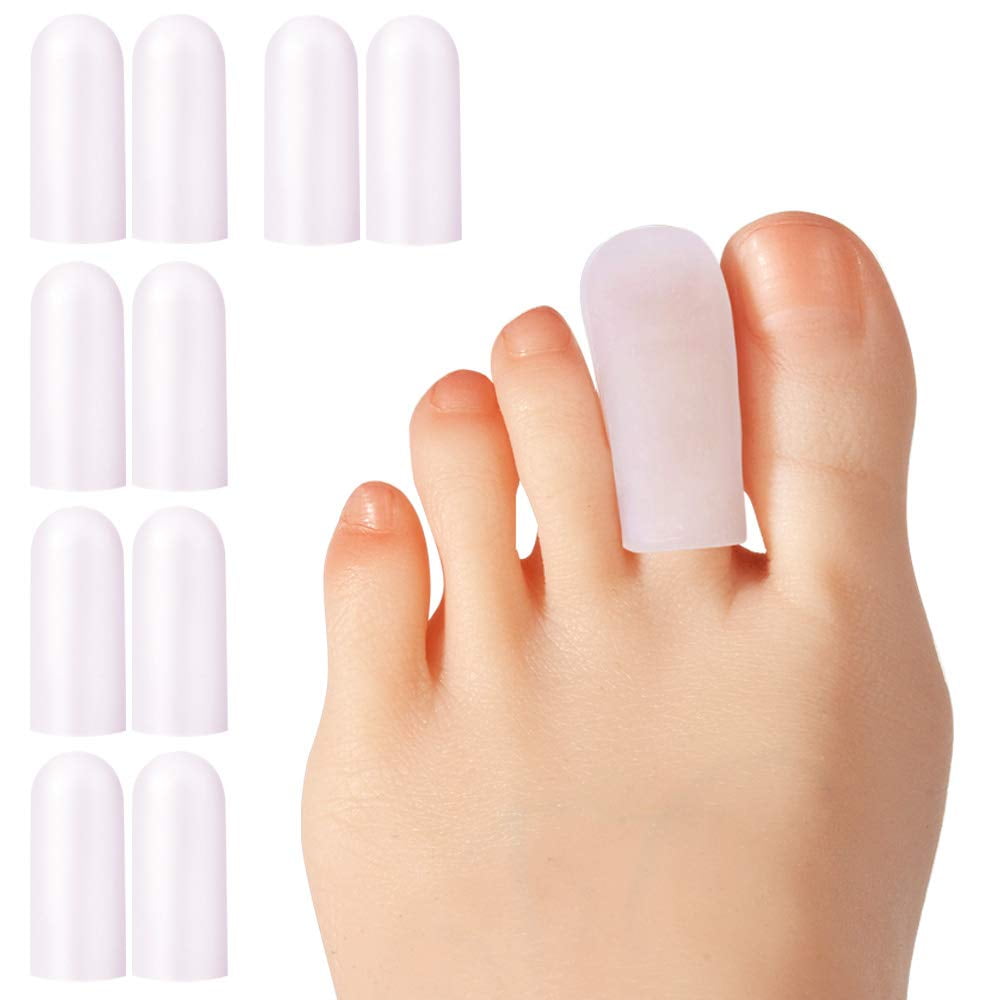 Toe Protector Caps, Prevent Calluses, Corns, and Blisters, Soft Gel Toe ...