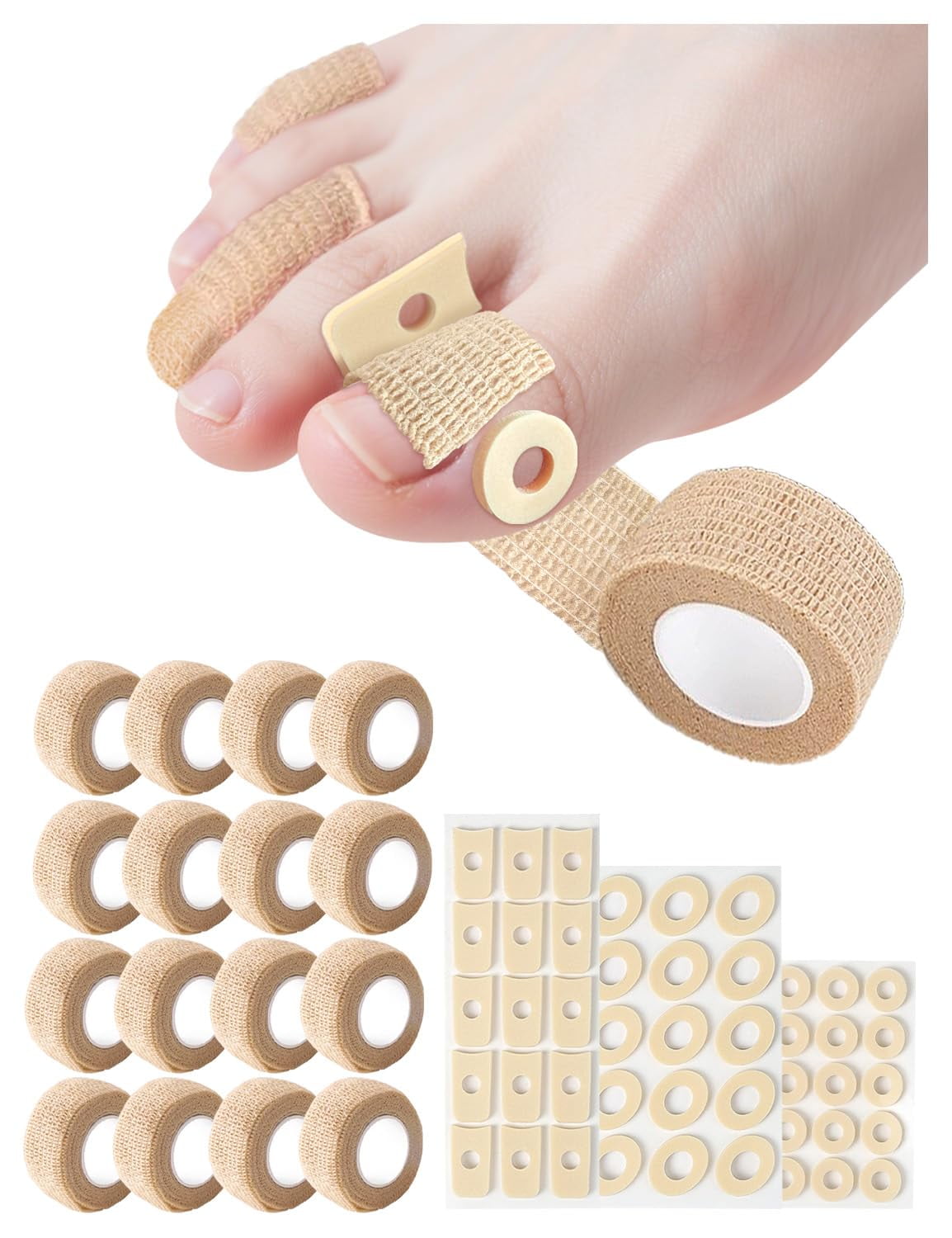 Toe Protectors & Cushions, Gel Nail Covers for Ingrown Toenails and ...