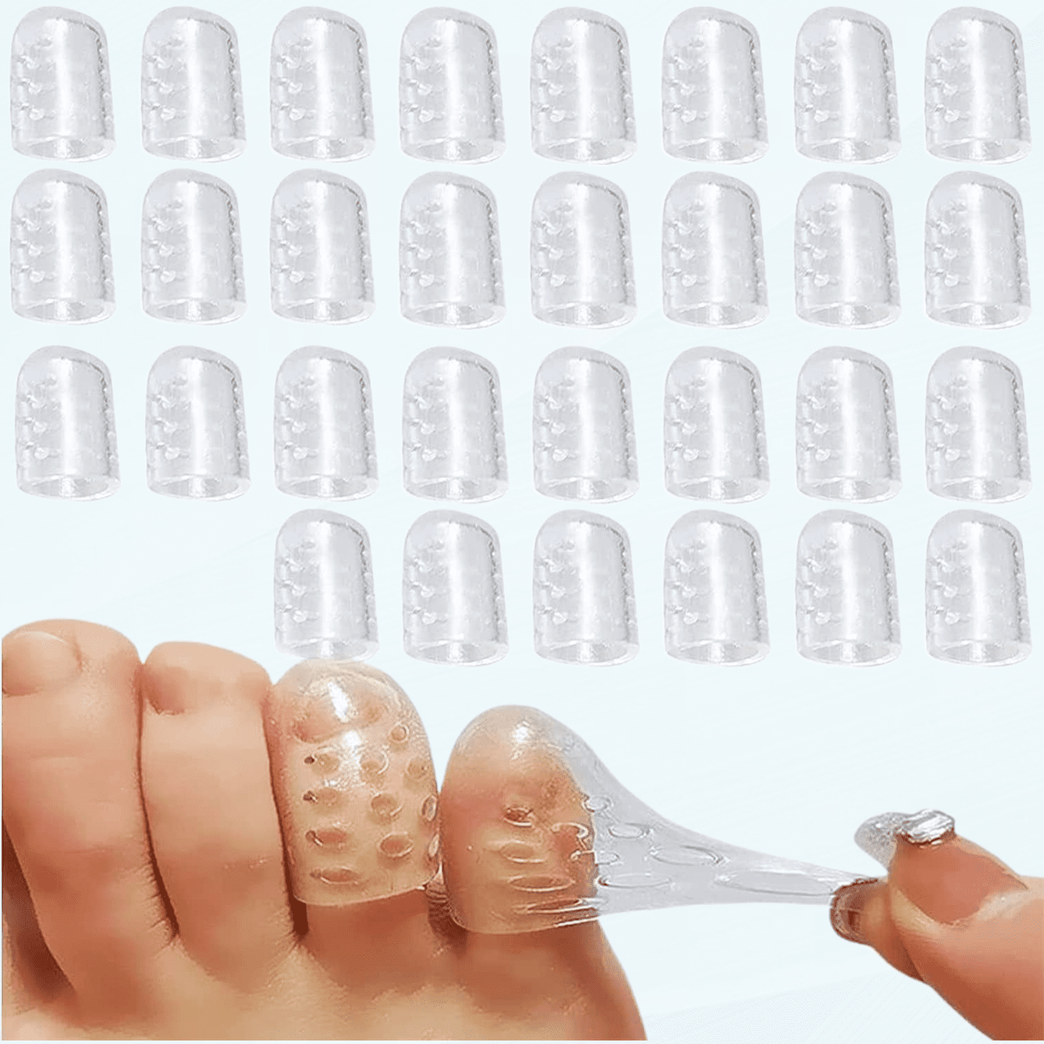 Toe Protectors Silicone Anti-Friction Caps (10pcs), Breathable Toe ...
