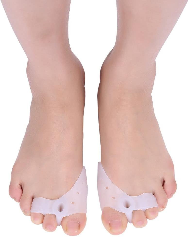 Toe Separator,2 Pairs Gel Toe Separator for Bunion Hallux Valgus Hammer ...