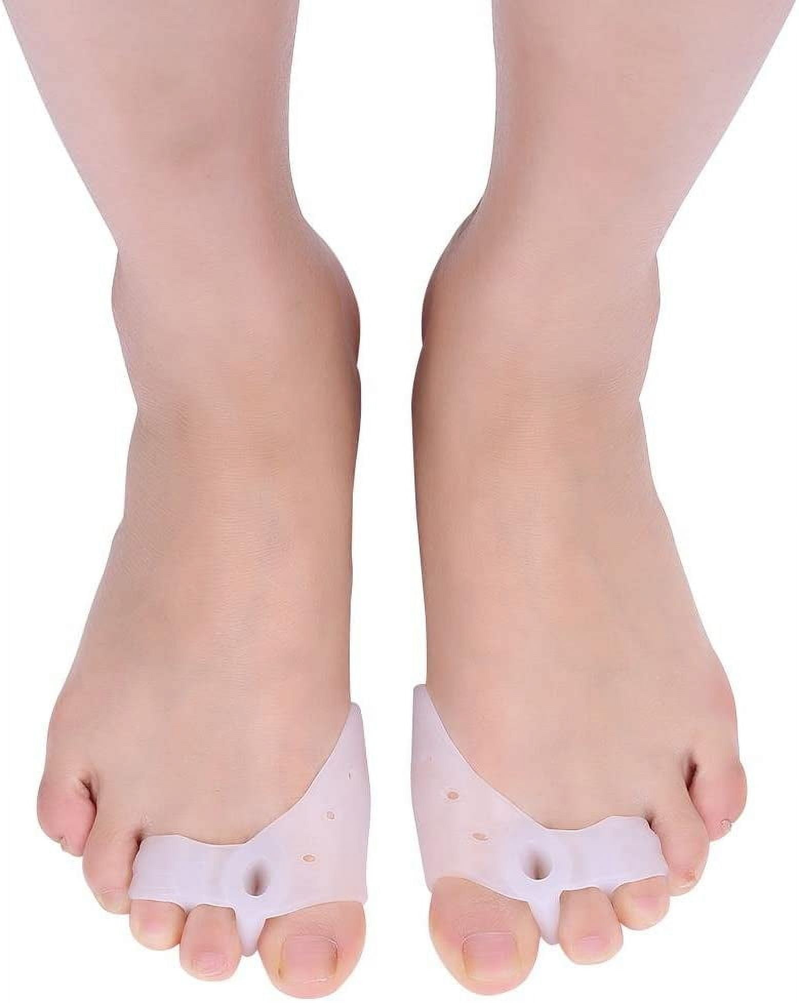 Toe Separator,2 Pairs Gel Toe Separator for Bunion Hallux Valgus Hammer ...