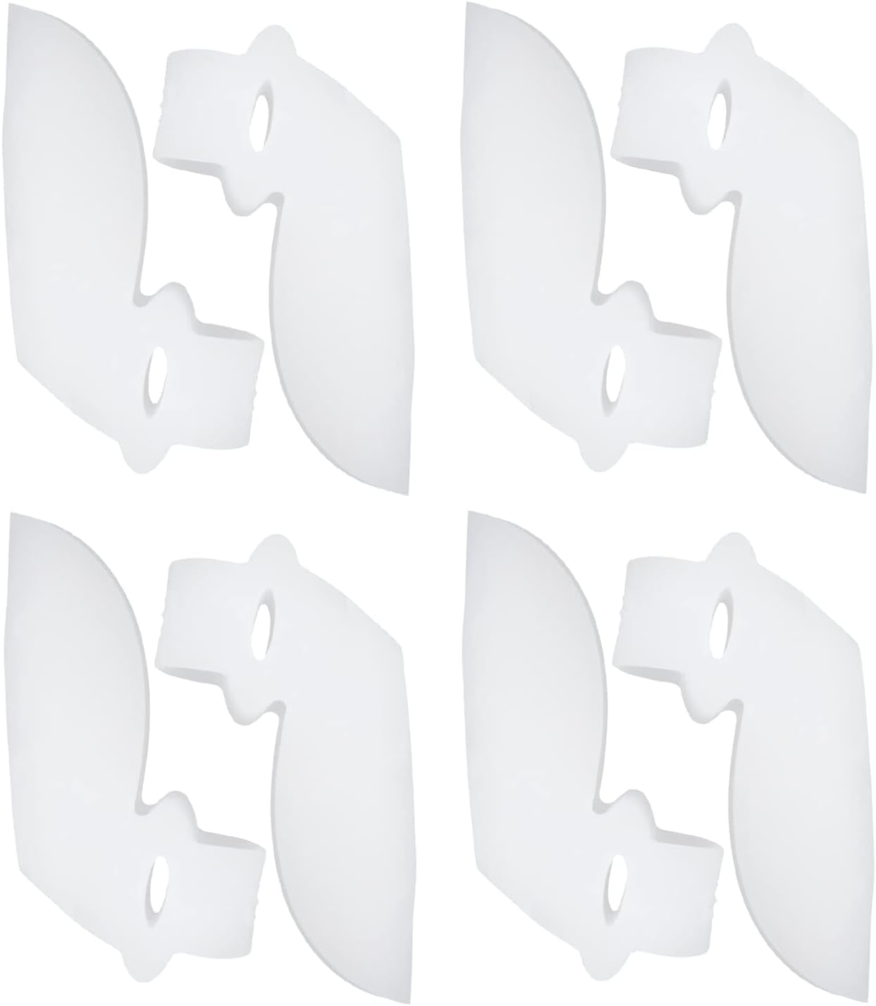 Toe Separator 4 Pairs of Supple Silicone Toe Spacer Gel Spreader ...