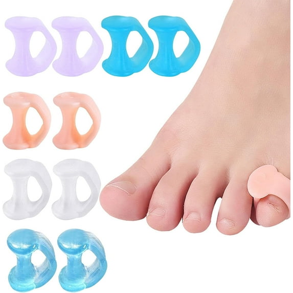 Toe Separator 5 Pairs Gel Toe Separators for Overlapping Toes for ...
