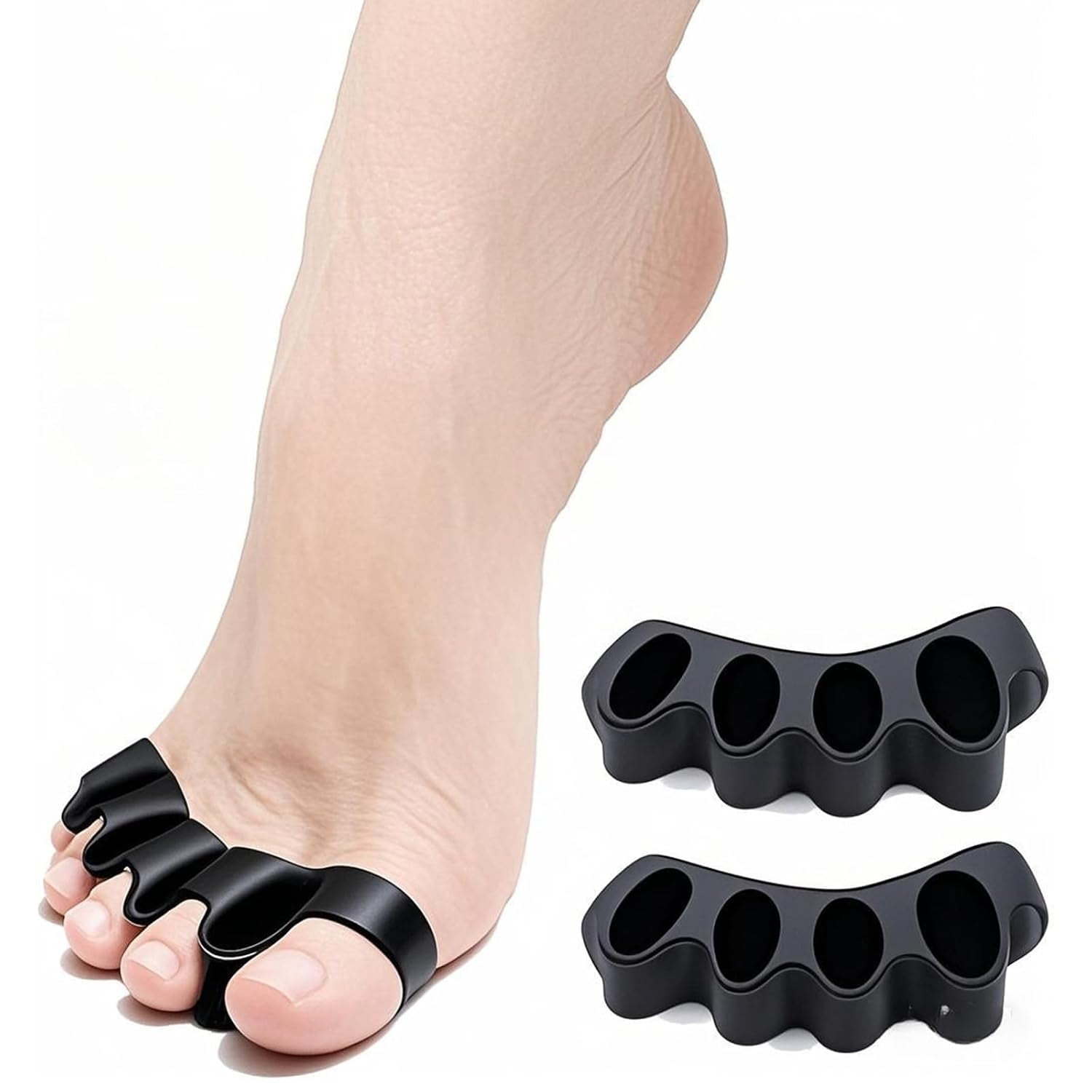 Toe Separator -Silicone Big Toe Corrector - Relieves Foot Pain, Hammer ...