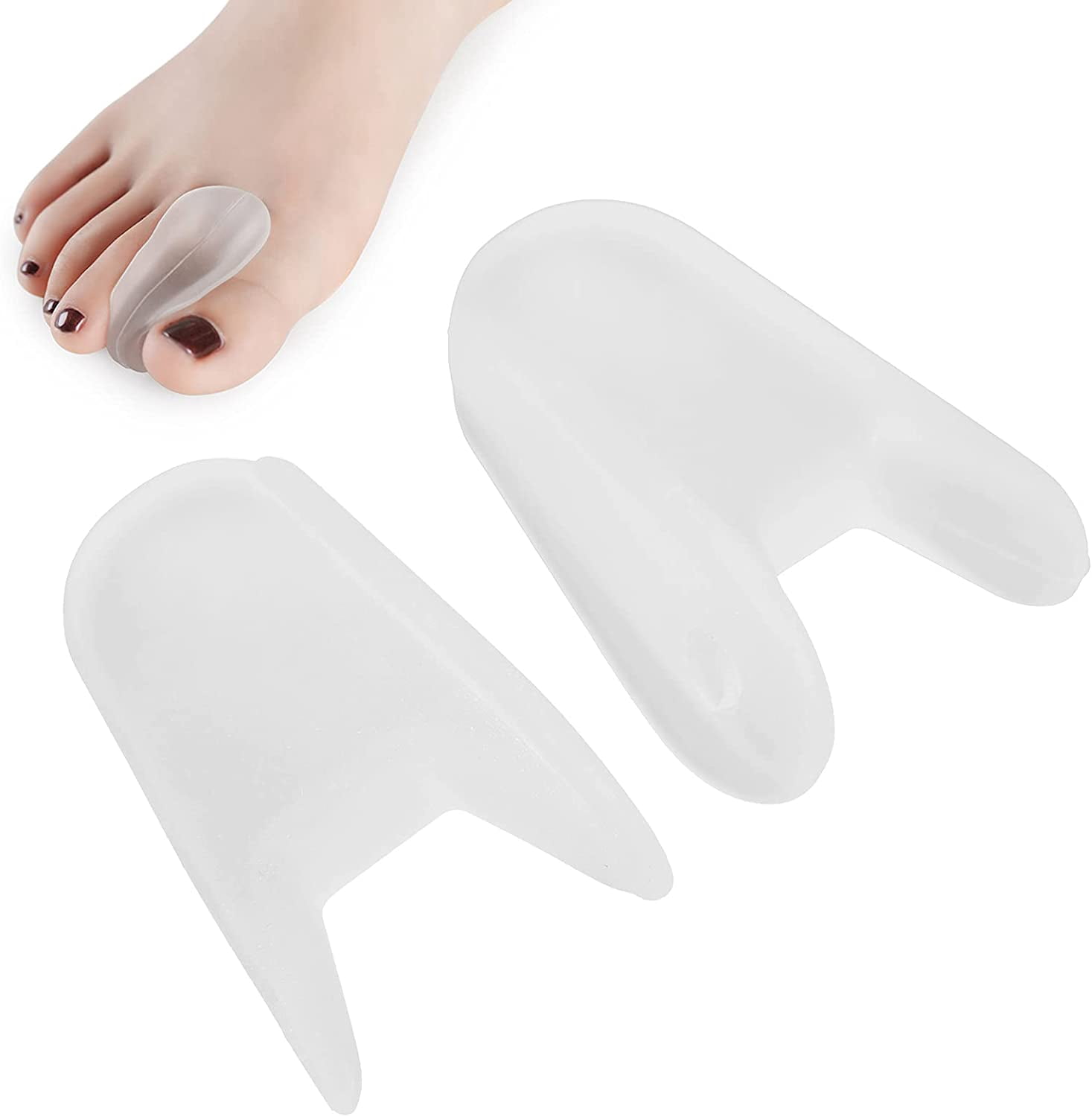Toe Separators Hammer Toe Straightener Gel Toe Separators 2Pack Big Toe ...
