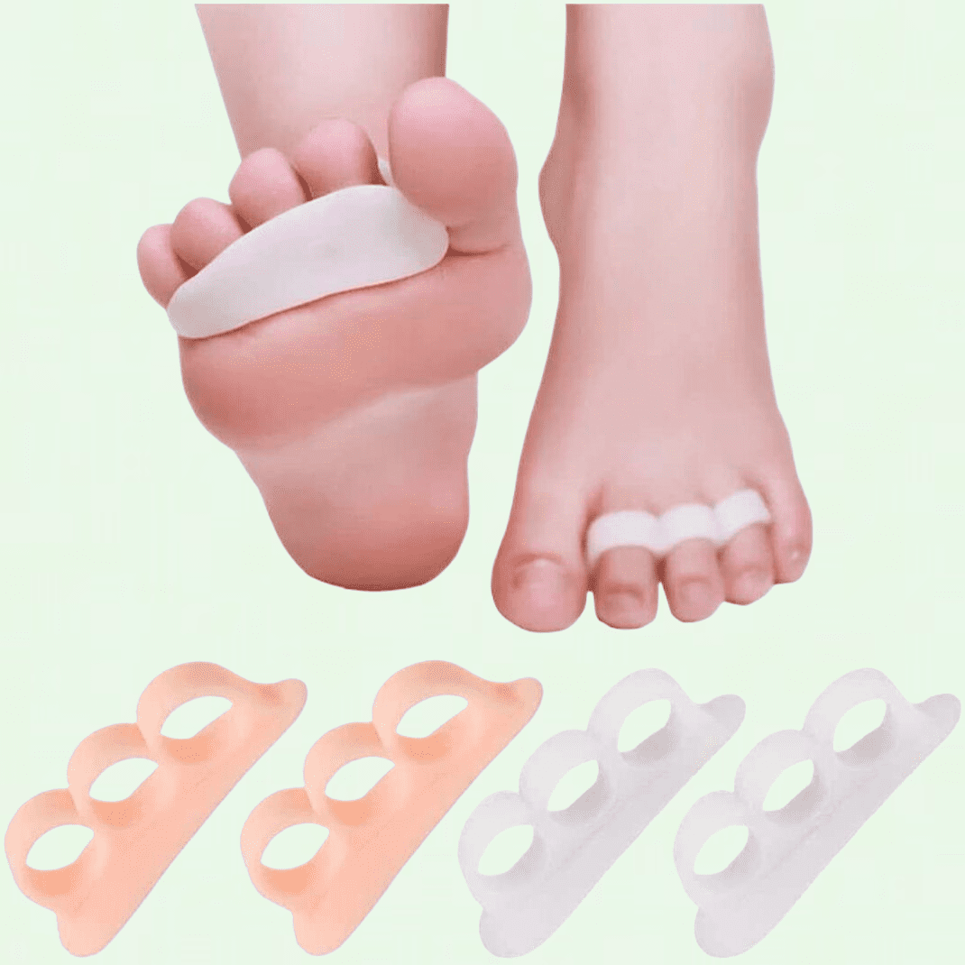 Toe Separators Set of 4, Soft Gel Toe Straightener Spacers for ...