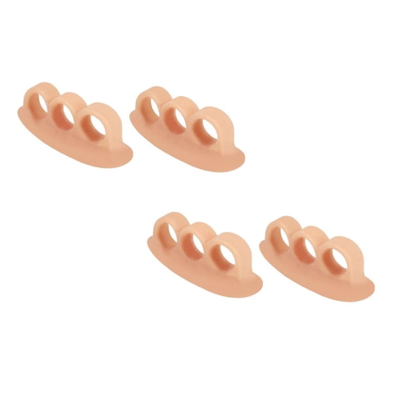 Toe Separators for Women Men - Soft Gel Triple Loop Toe Spacers Set of ...