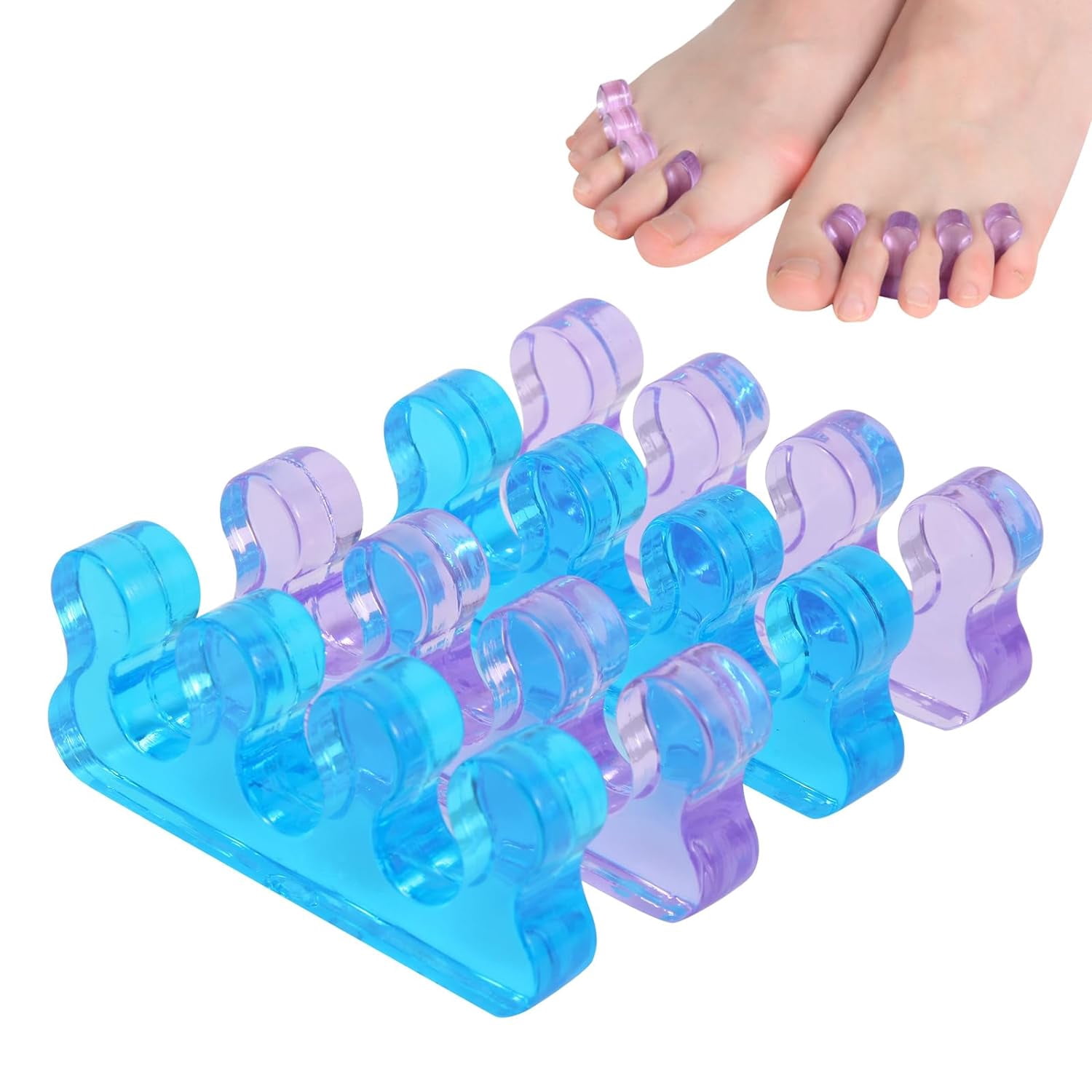 Toe Separators for Women, Pedicure Toe Spacers & Spreaders - Yoga Relax ...