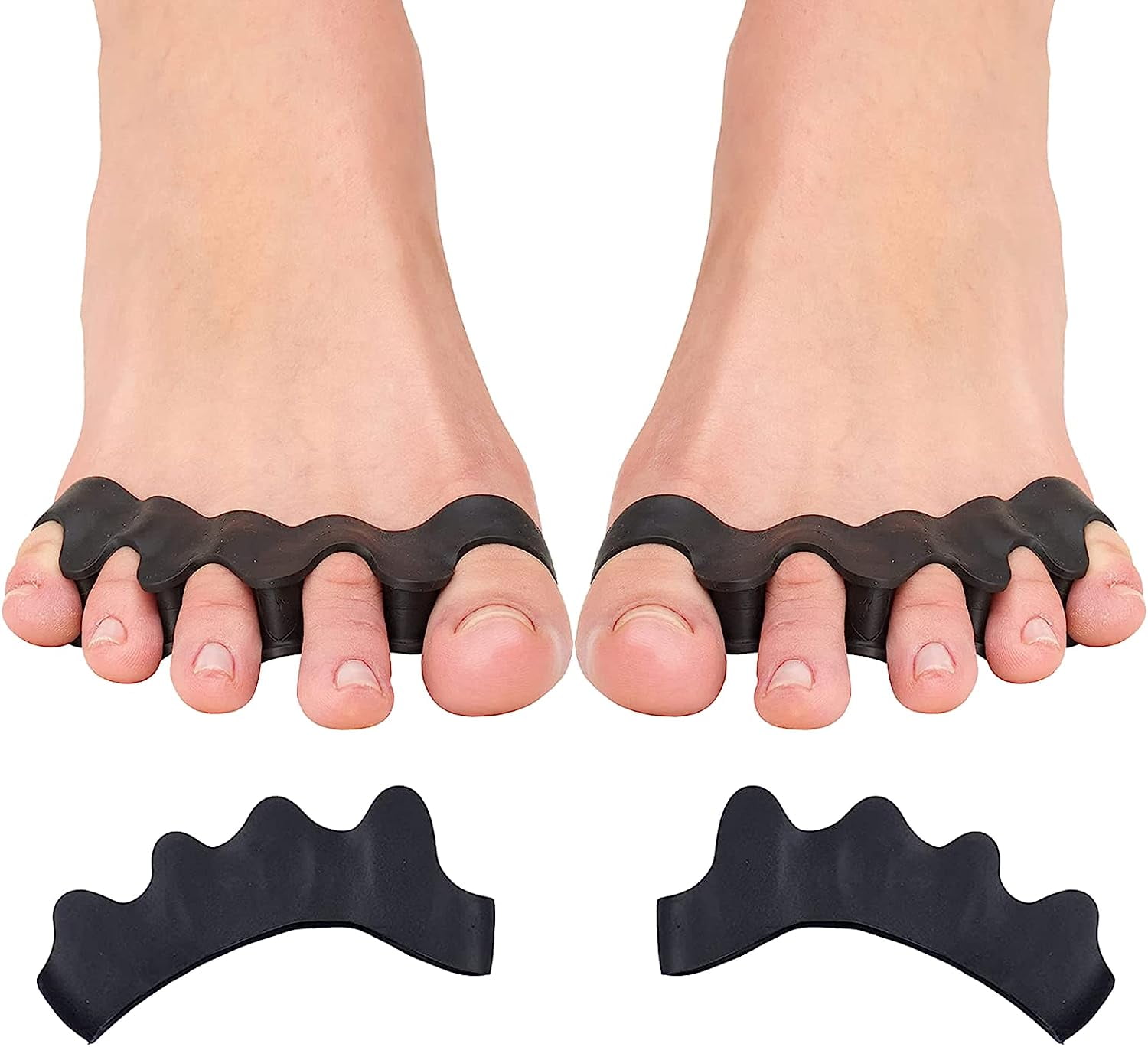 Toe Spacers(1 Pair), Gel Toe Separators to Correct Toes, Bunion ...