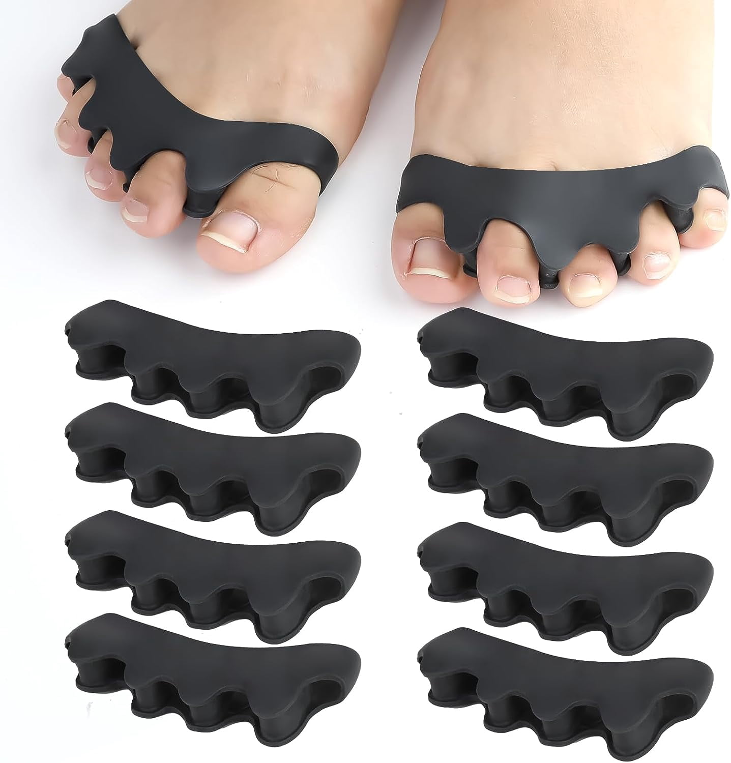 Toe Spacers Gel Stretcher Silicone Separator to Correct Toes Soft ...