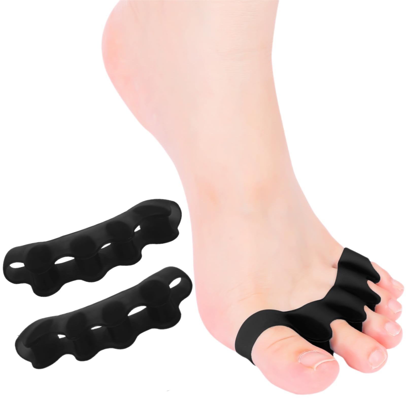 Toe Spacers for Women and Men, Toe Separators for Pedicure, Bunion Corrector, Hammer Toe ...