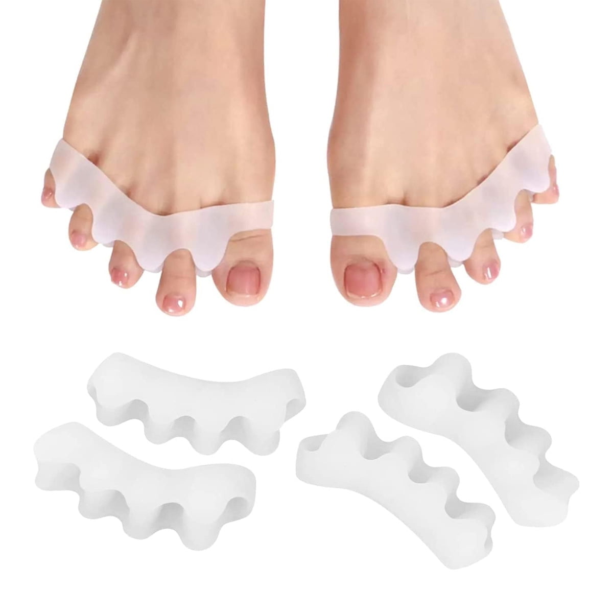 Toe Stretchers Gel Toe Spacers For Yoga And Running, Easy Wear ...