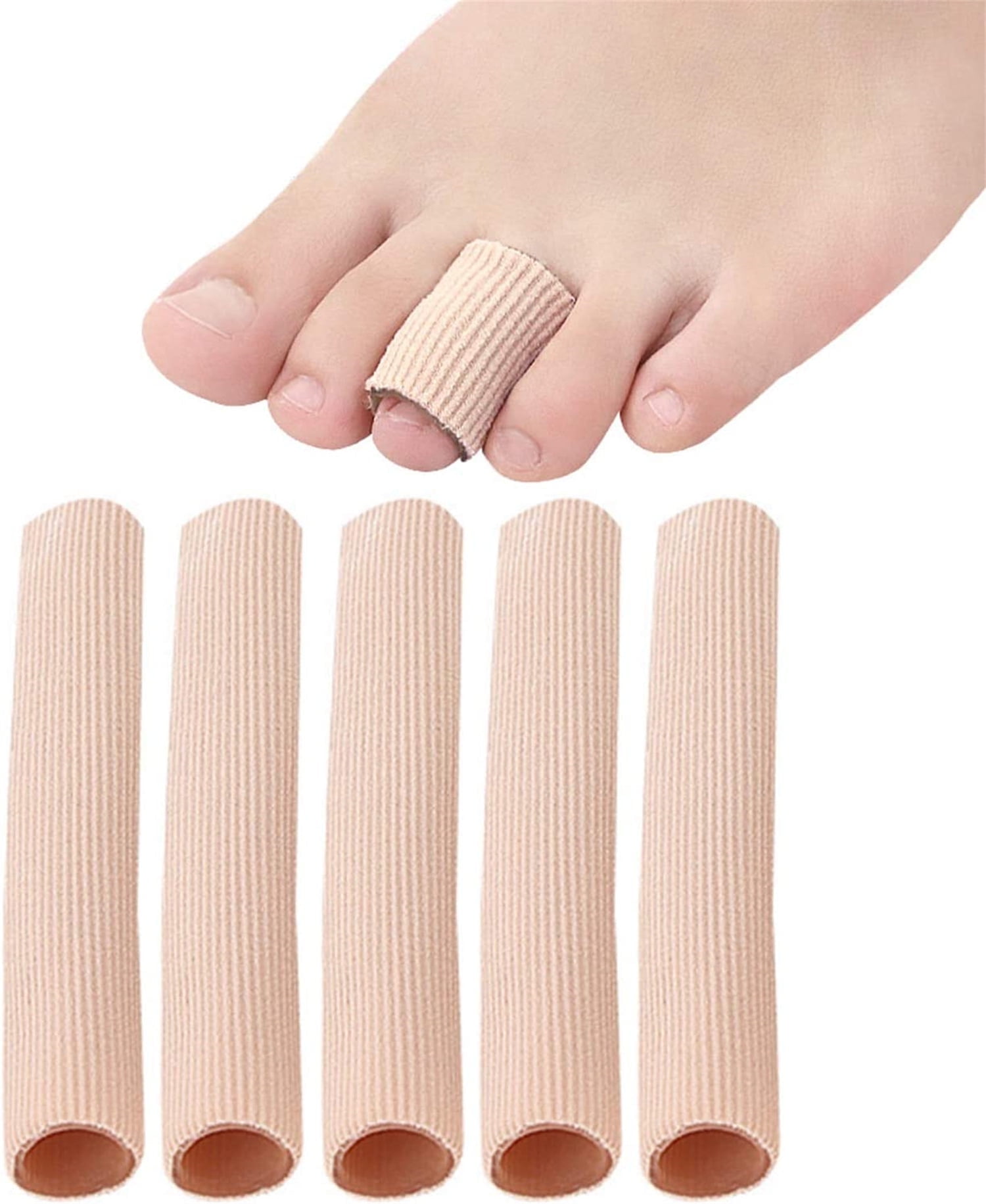 Casewin Soft Gel-Lined Toe Tubes Protectors for Men, Women (5 Pack ...