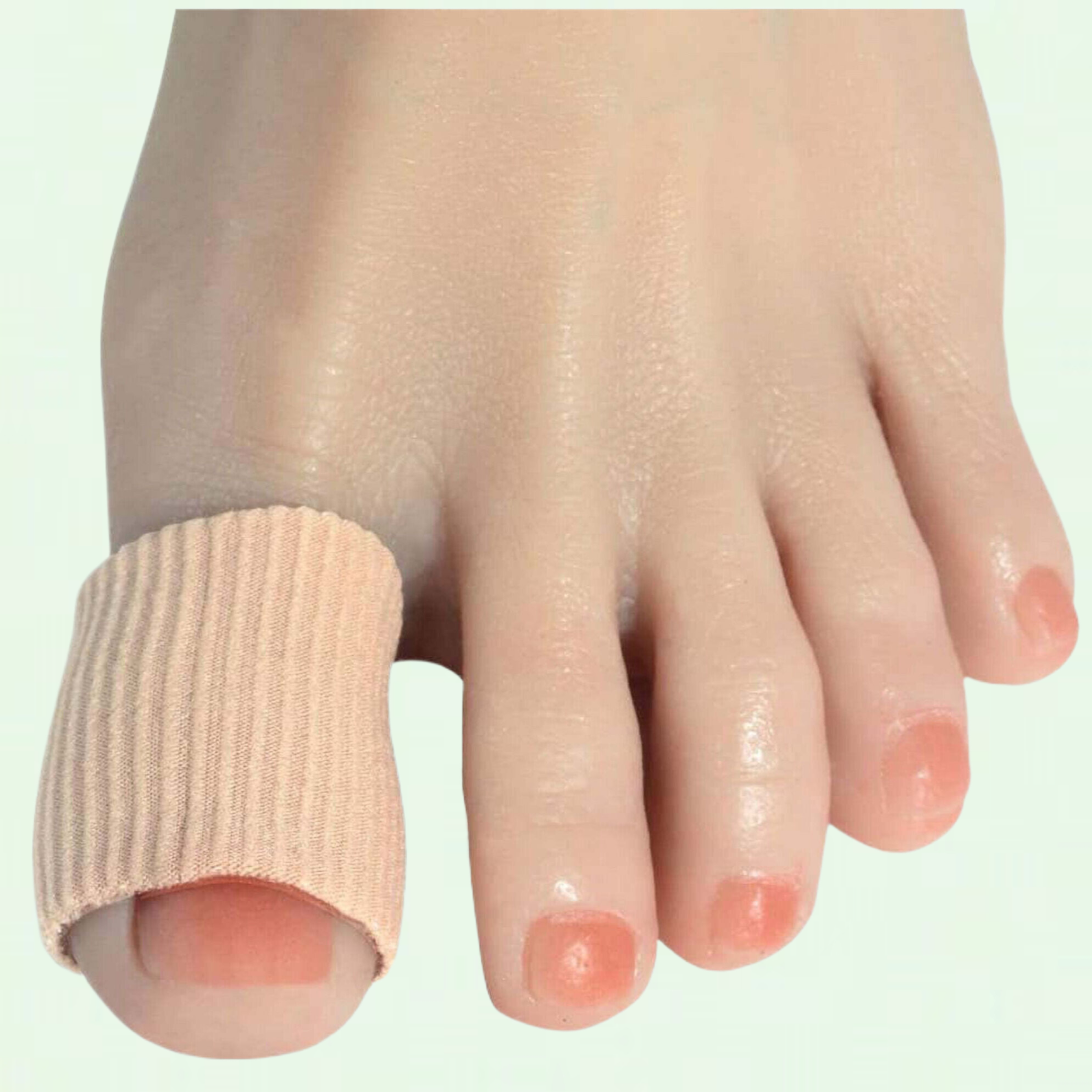 Toe Tubes Sleeves, 5-Pack, Elastic Fabric Lined with Silicone Gel, Toe ...