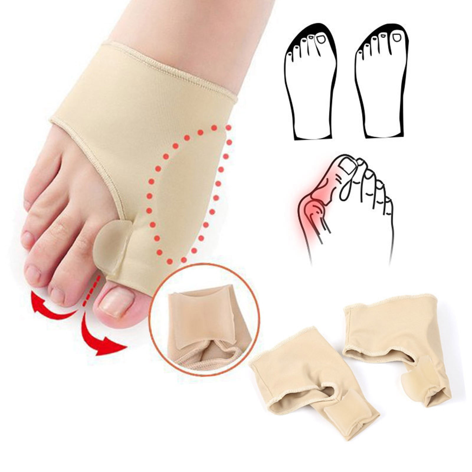 Toe Valgus Orthosis Hallux Valgus Bunion Corrector 2-in-1 Support ...