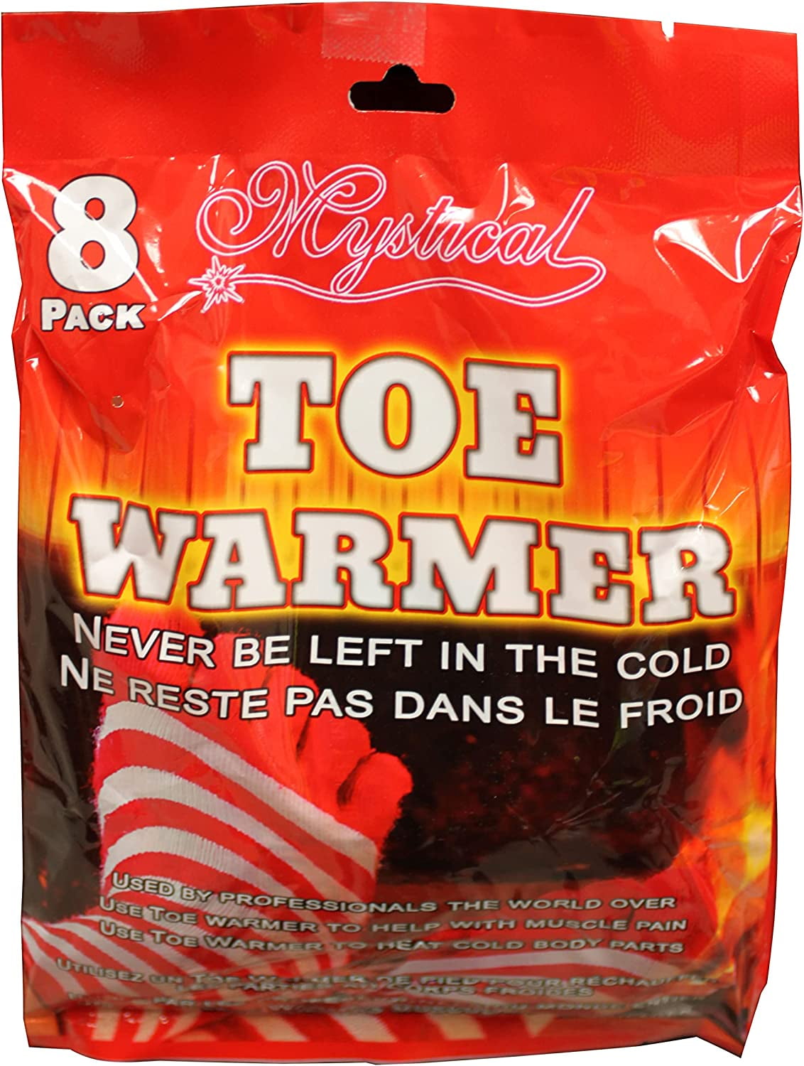 Toe Warmers Adhesive on Socks Warm Heat Packets | (2 Packs) | Bag of 8 ...