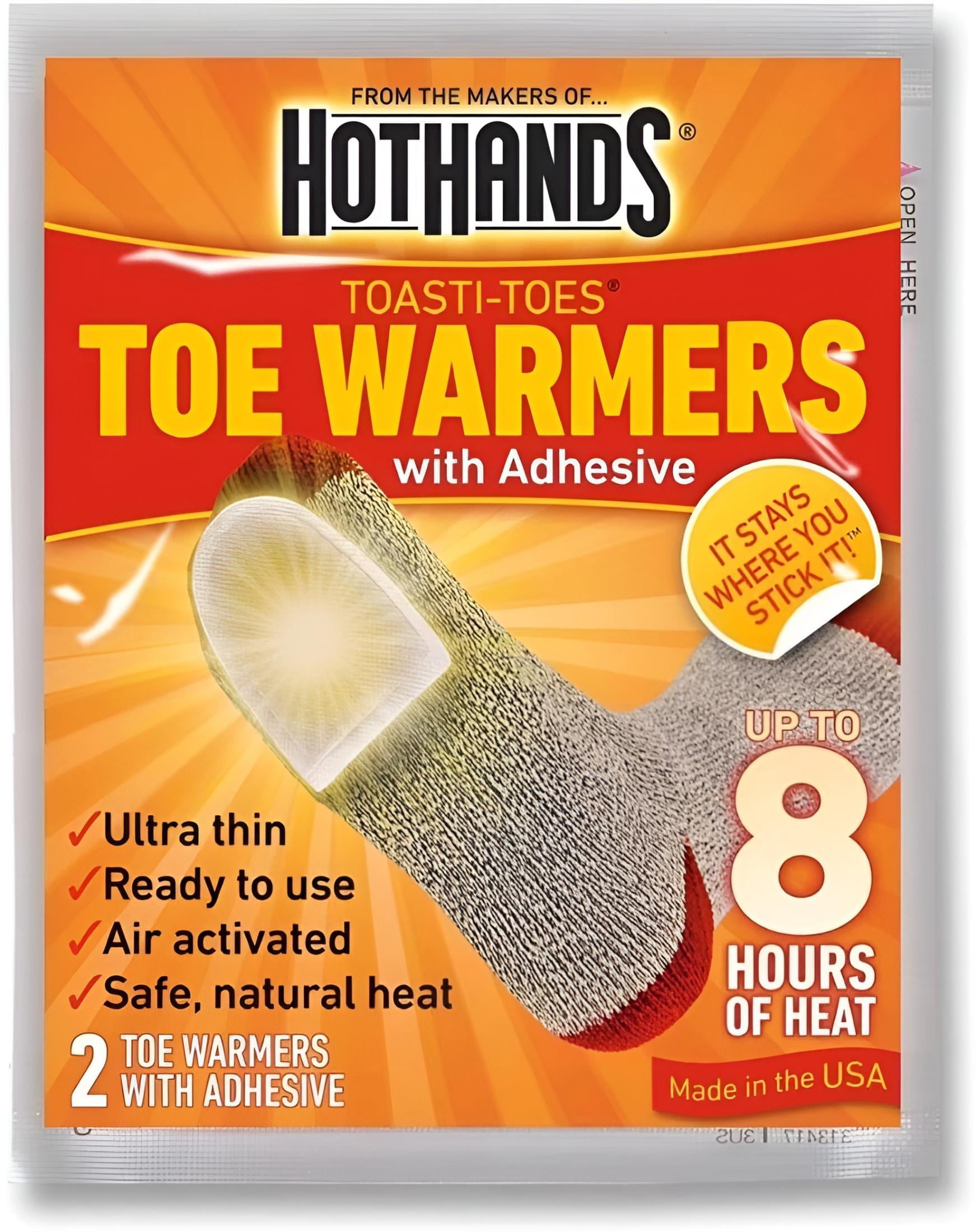 Toe Warmers, Pouch pairs HeatMax Warmer Super Reusable First Warmers ...