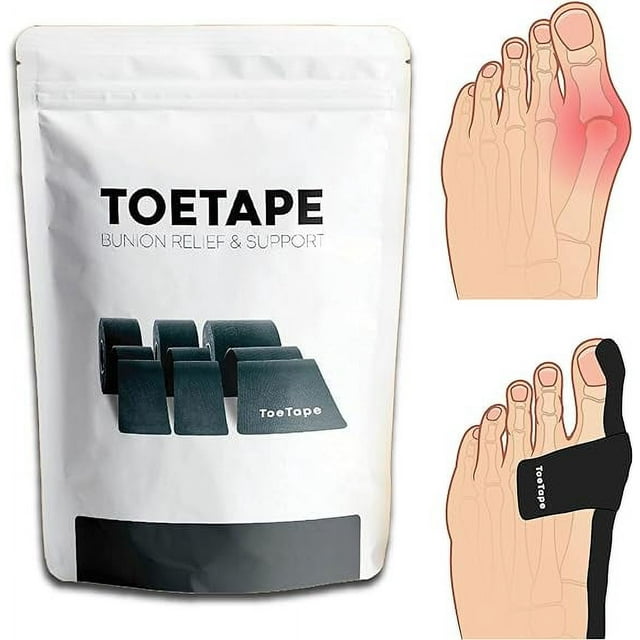 ToeTape - 4 Pack | Precut Kinesiology Tape for Bunions and Big Toe ...