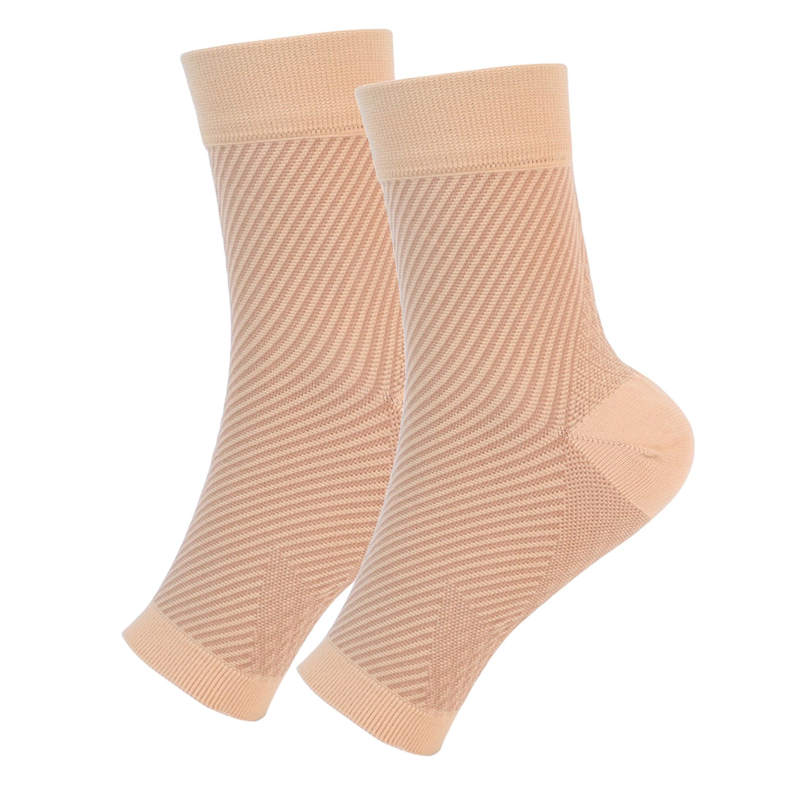 Toeless Ankle Compression Socks - Neuropathy, Swelling, Heel Support ...