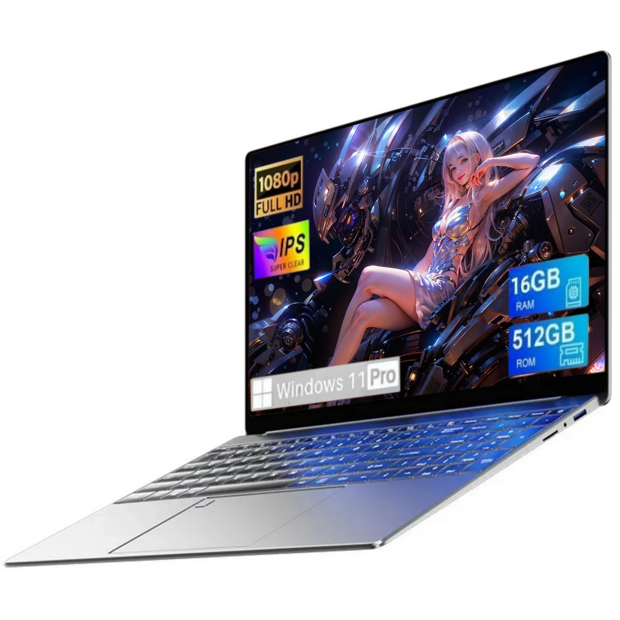 Toemaagic 15.6" Business Laptop,Intel N95,16GB RAM,512GB SSD,Windows 11 ...